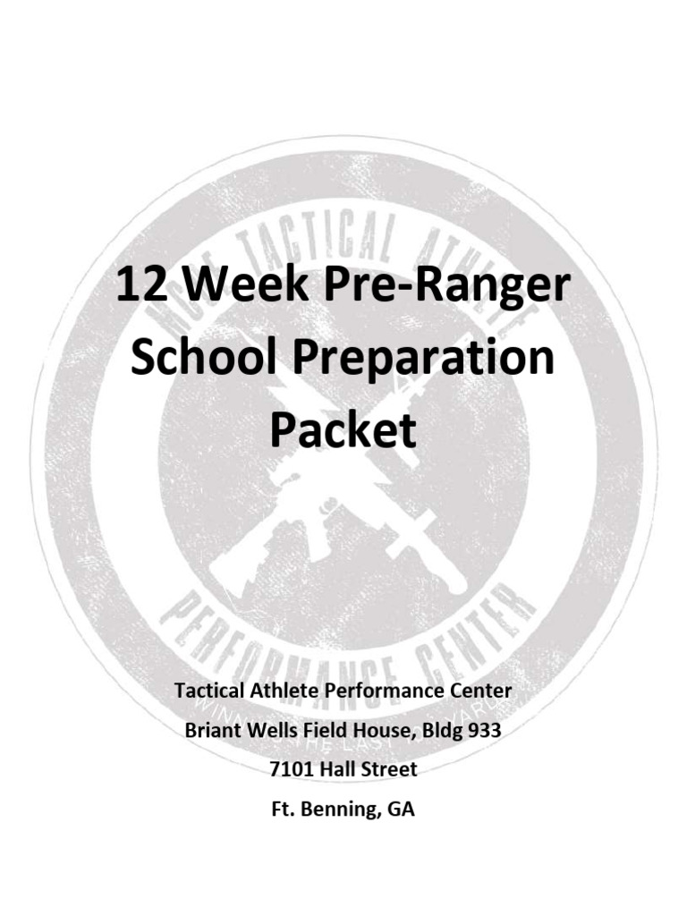 12 Week Pre Ranger Packet | PDF | Strength Training | Running