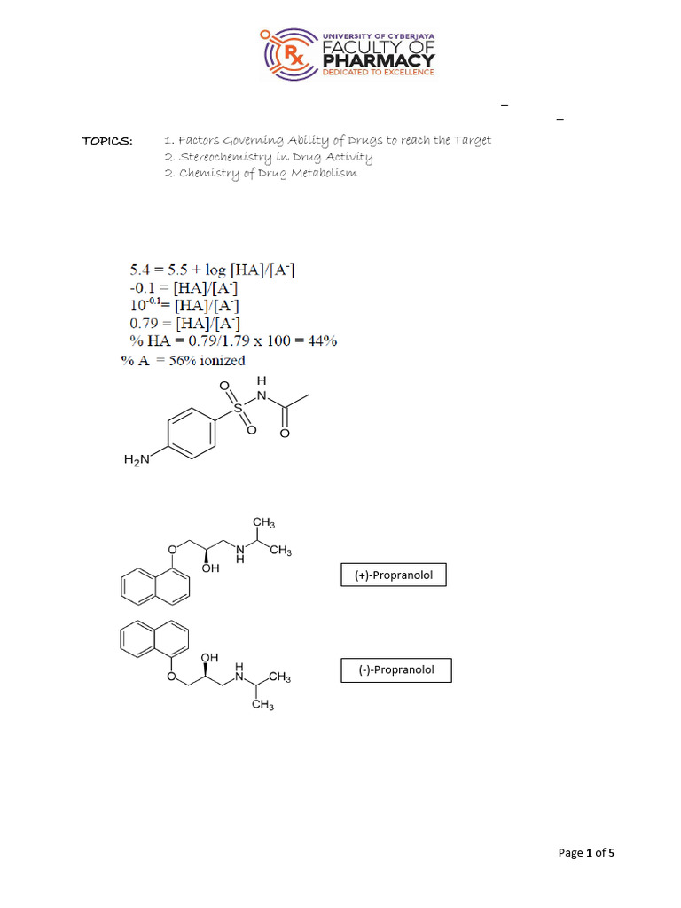 Tutorial 2 SAQs and LAQs - Answer Scheme (1) | PDF | Drug Metabolism | Enzyme
