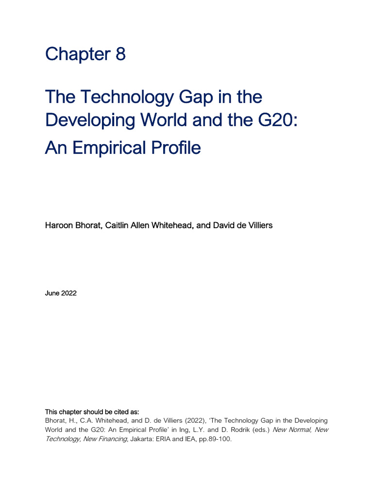 12 - Ch.8 Technology Gap in Developing World and G20 NEW 1 | PDF | Gini ...