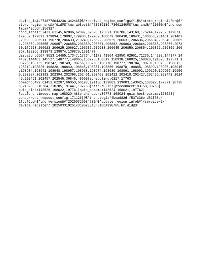 Device Configuration and Dispatch Data | PDF