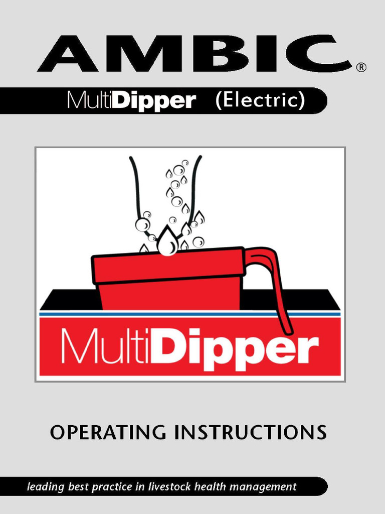MD7500E-MultiDipper-Electric-OpNote-English-Only-print-DS-Colour | PDF | Power Supply | Pump