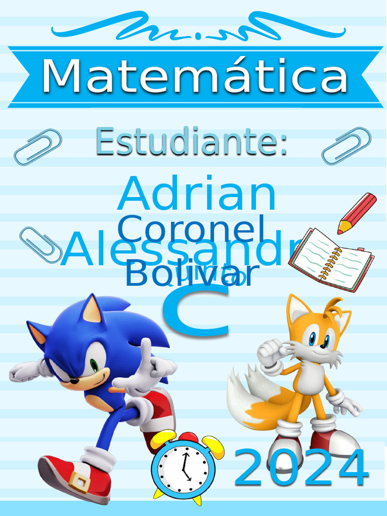 Sonic Caratula Matematica | PDF