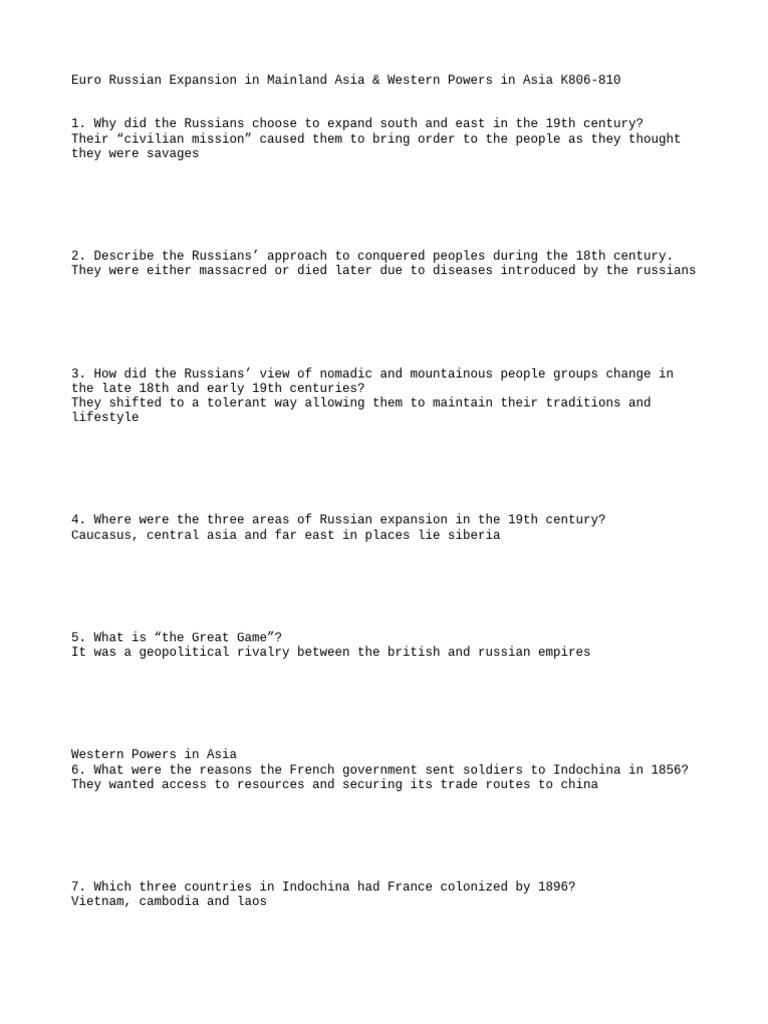 Colin Daniel - Euro K806-810 Russian Expansion in Mainland Asia ...