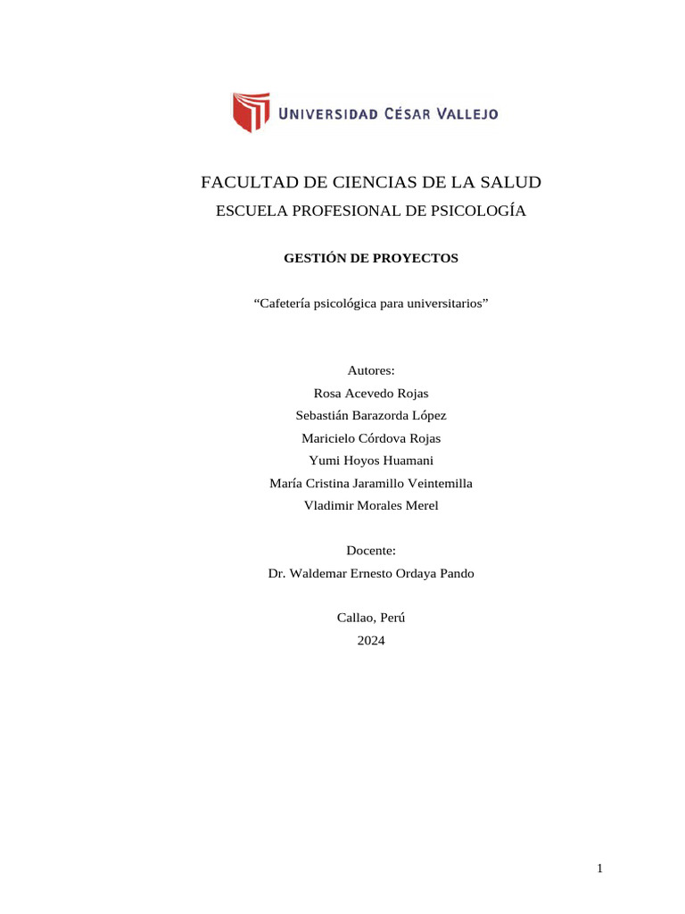 g4 Informe Gestión de Proyectos-6 | PDF | Sicología | Investigación de mercado