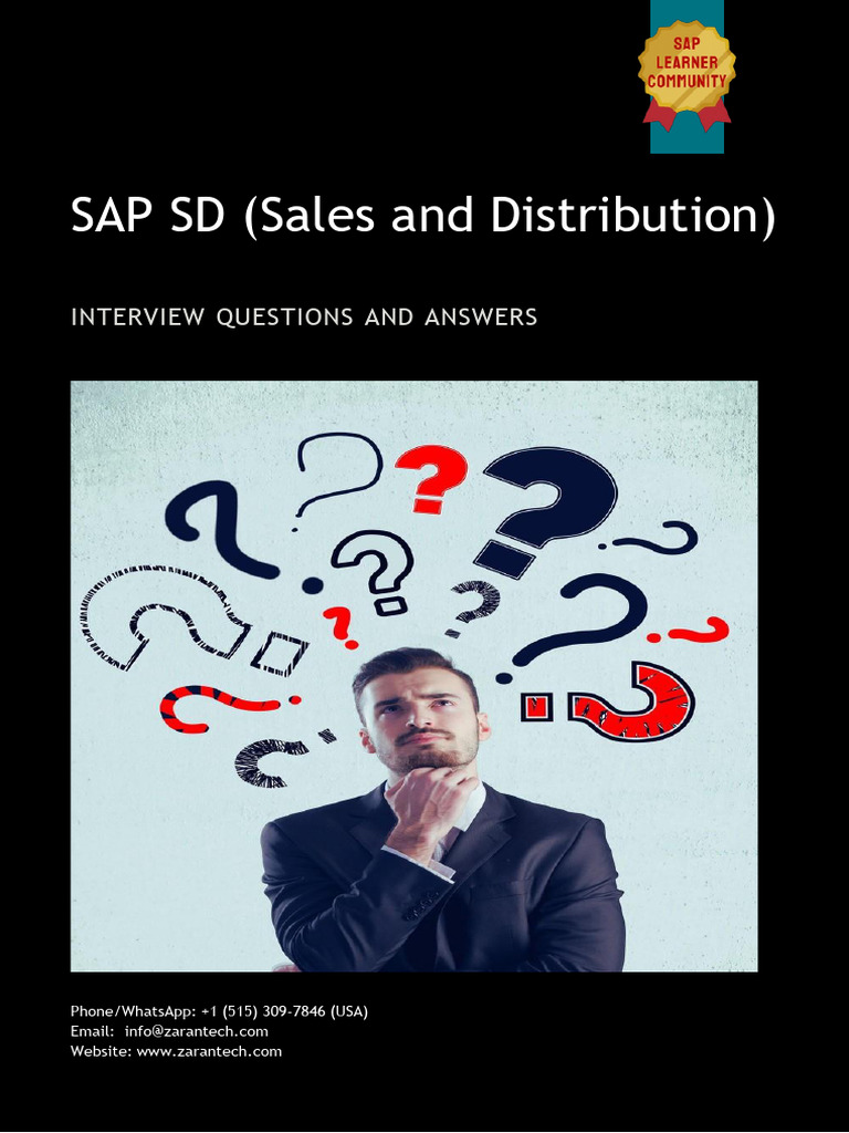 SAP SD Interview Questions Guide | PDF | Pricing | Sales