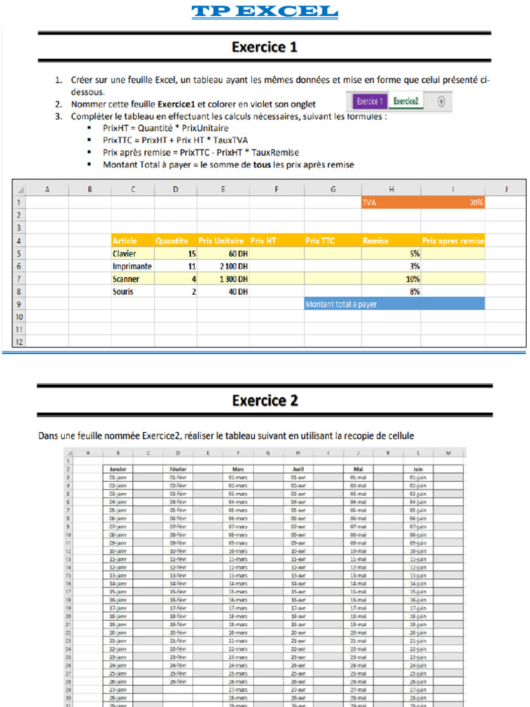 TP Excel | PDF