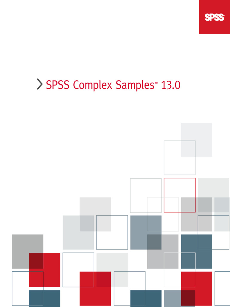 SPSS Complex Samples 13.0 | PDF | Muestreo (Estadísticas) | Estadísticas