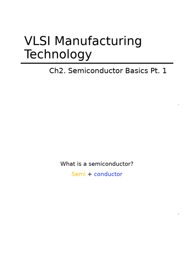 The Ch2. Semiconductor Basics Part 1 | PDF | Doping (Semiconductor ...