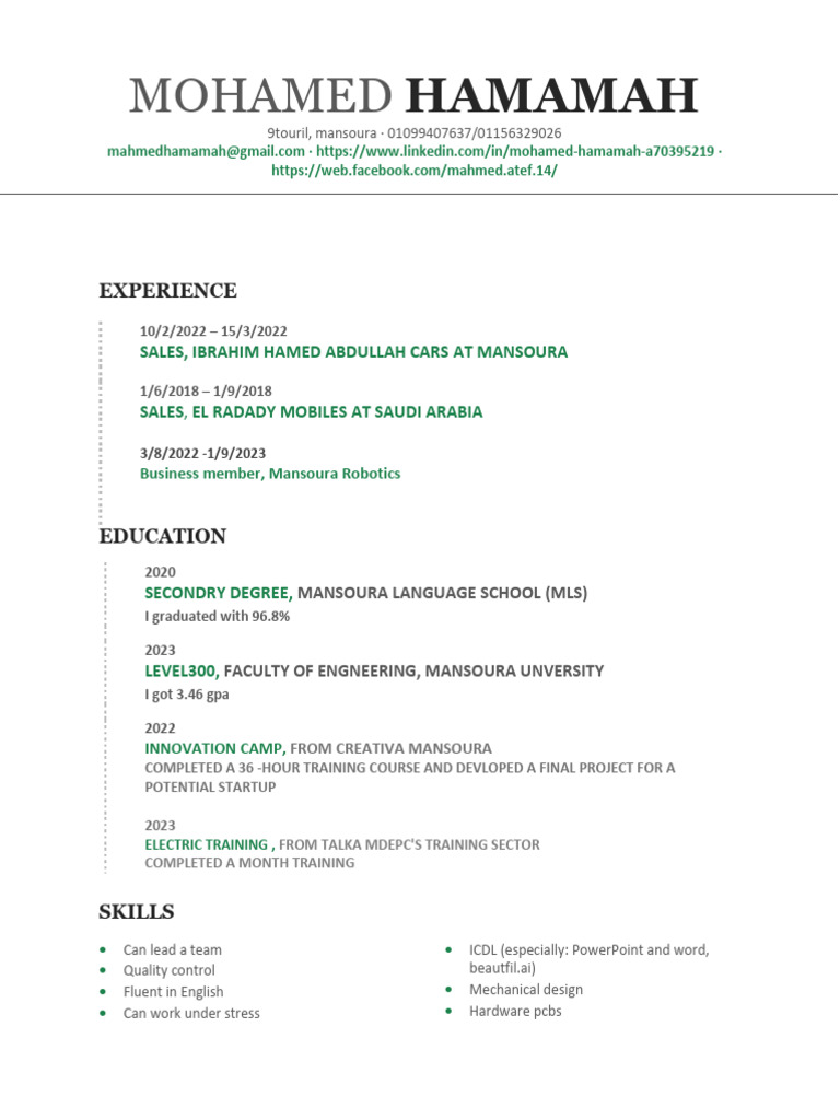 Mohamed Atef Hamamah | PDF