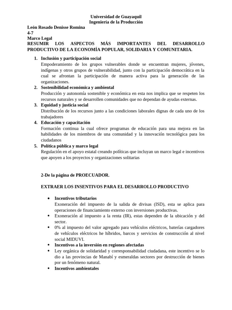 Tarea #4-León Rosado Denisse Romina-Marco Legal | PDF | Salario ...