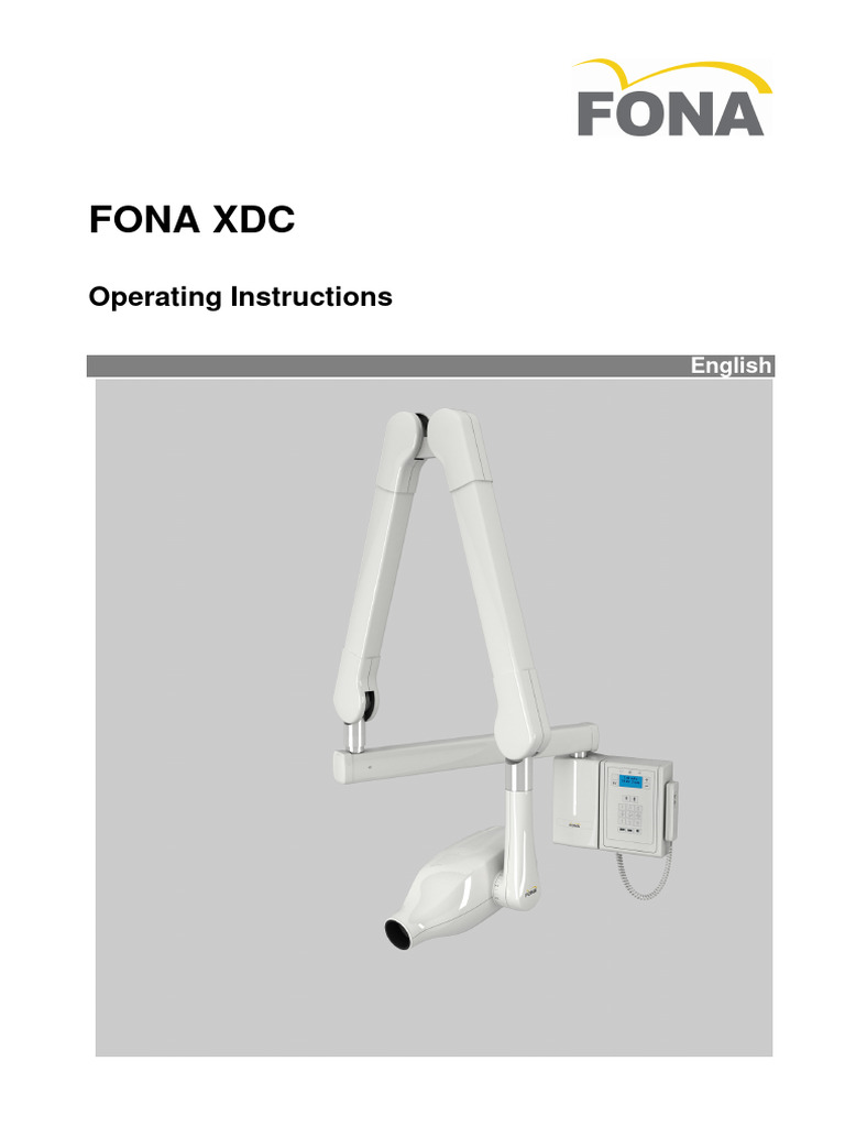 Fona XDC Operating Instructions | PDF | Electromagnetic Compatibility | Radiation