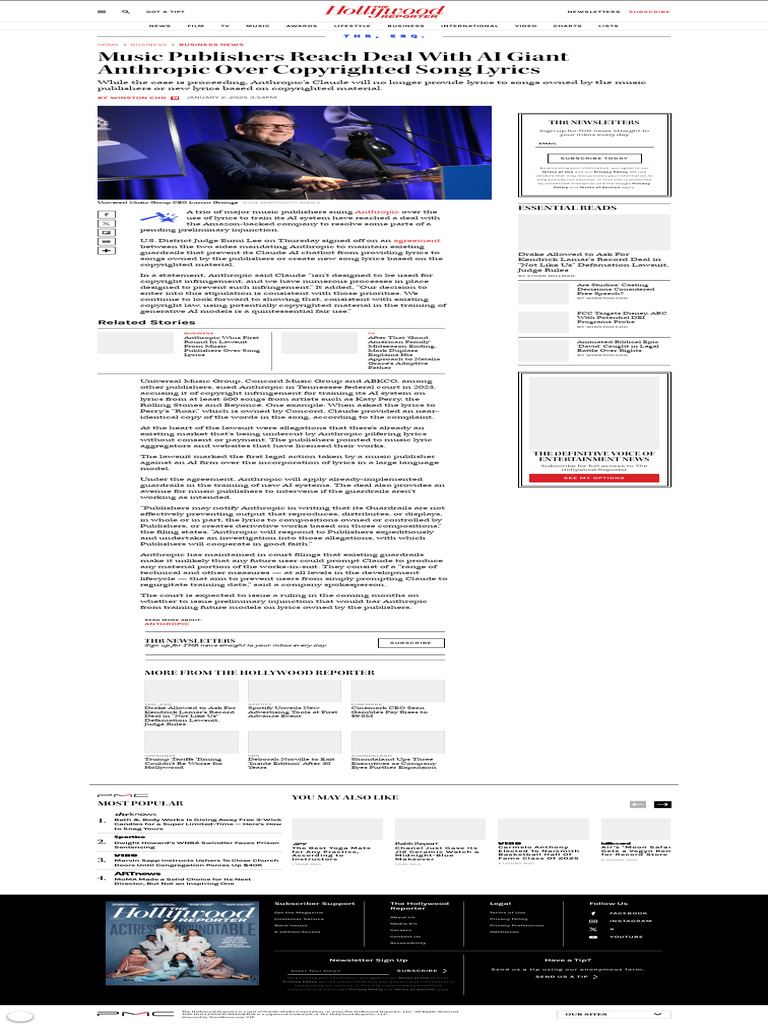 Anthropic To Enforce Copyright Guardrails On AI Tools | PDF
