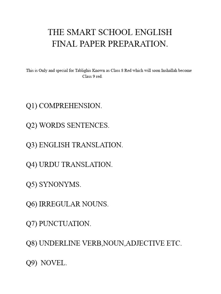 The Smart School English | PDF | Syntax | Linguistic Morphology