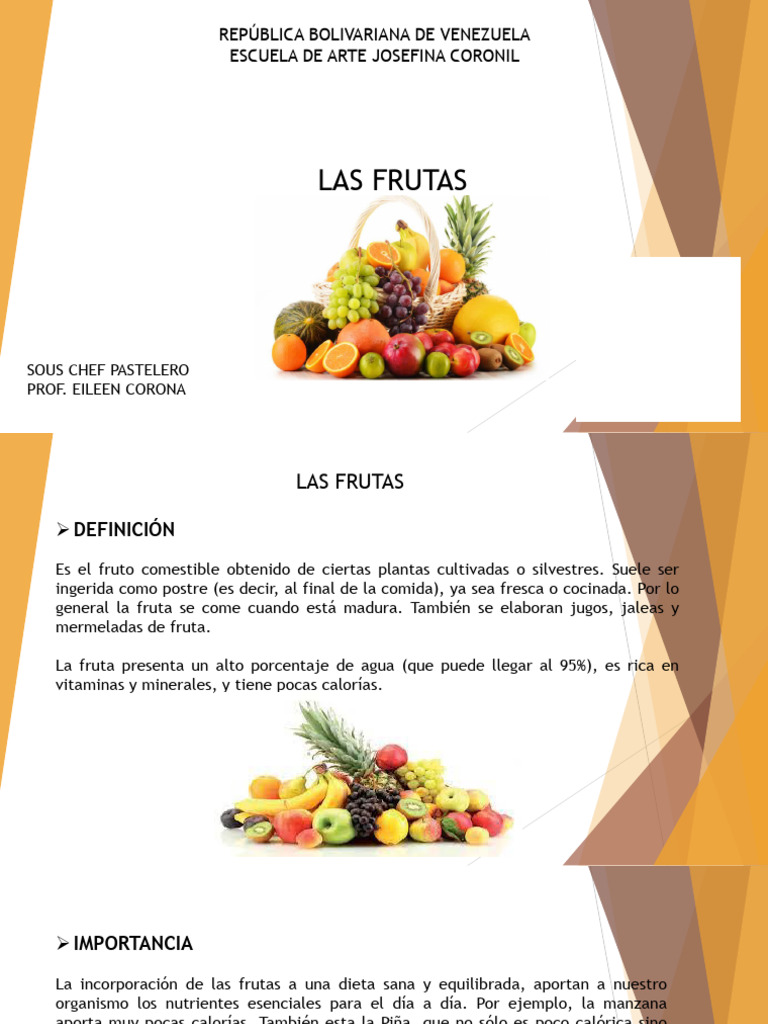 Clasificación y beneficios de las frutas | PDF | Fruta | Cocina vegana