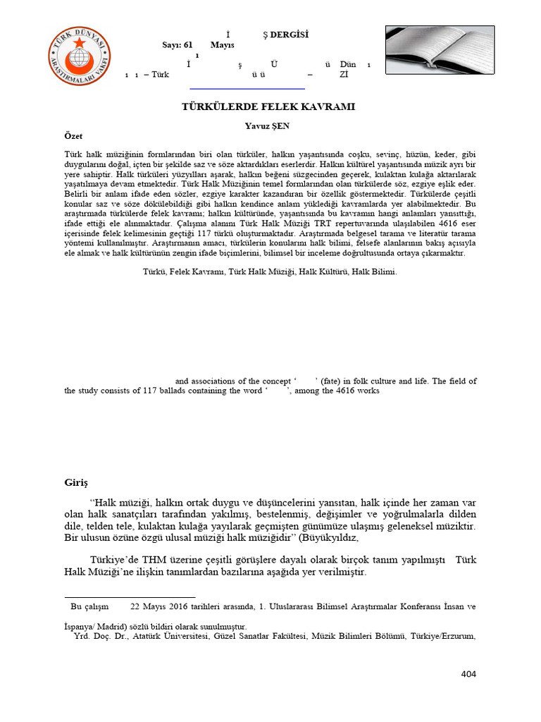 T - RK - Lerde Felek Kavrami (#366561) - 383739 | PDF