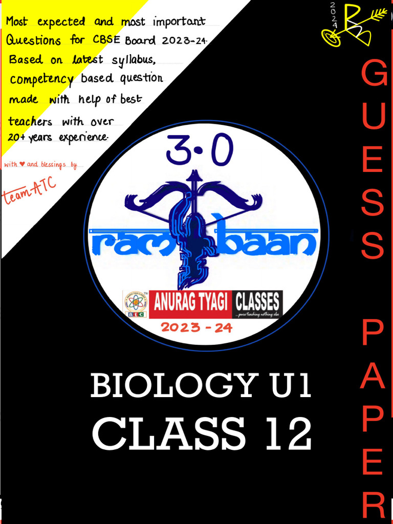 ATC Ramban Guess Paper BIOLOGY CBSE Ninja | PDF