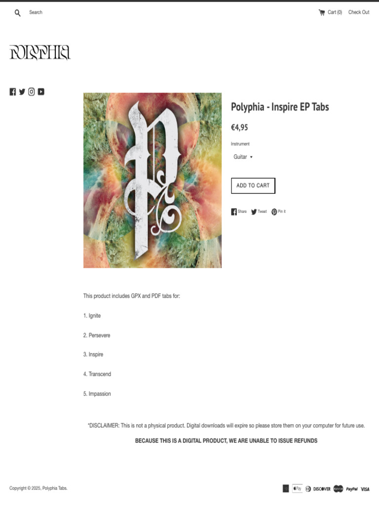 Polyphia - Inspire EP Tabs - Polyphia Tabs | PDF