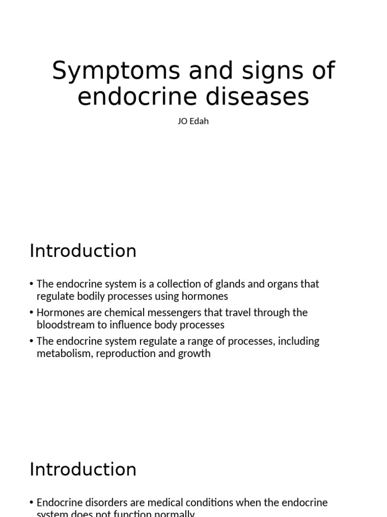 05 - Symptoms and Signs of Endocrine Diseases-1 | PDF | Hyperthyroidism ...