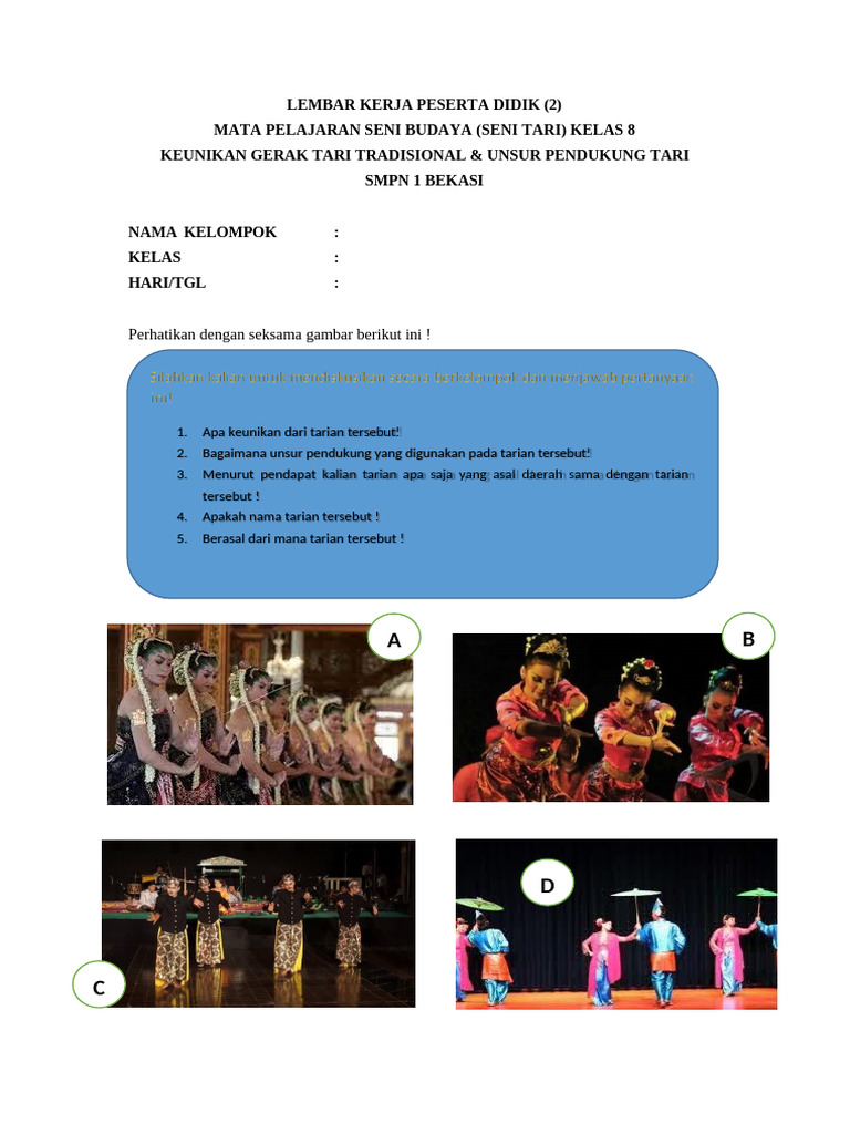 LKPD-1-SENI-TARI | PDF