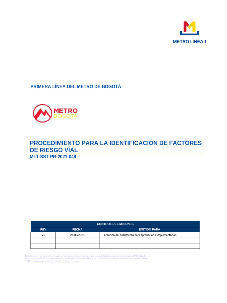 L1T1 Con SST PN 0003 Vee - A051 | PDF | Riesgo | Seguridad vial