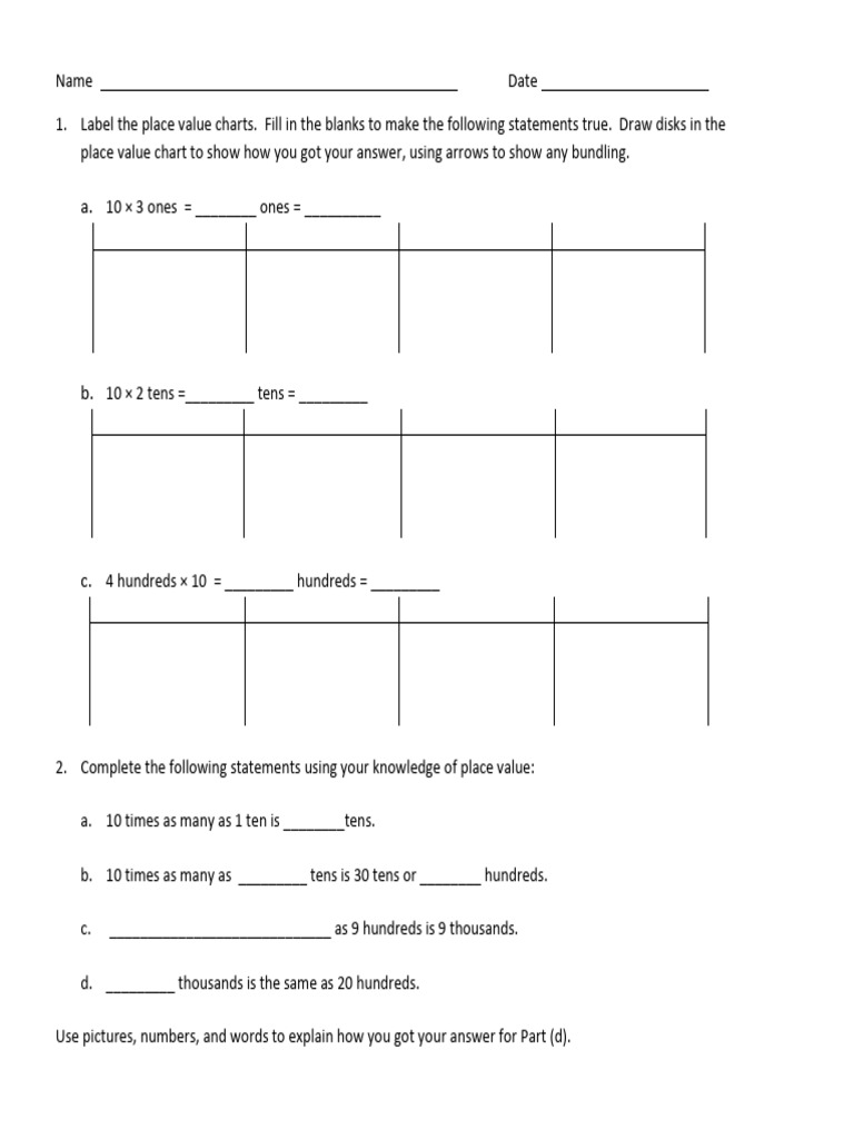 Multiplication Ones Tens M1 | PDF | Mathematics