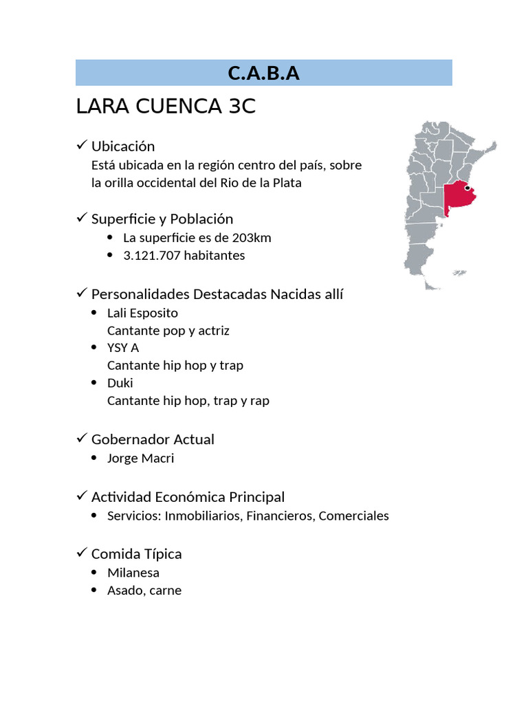 Lara Cuenca, CABA | PDF
