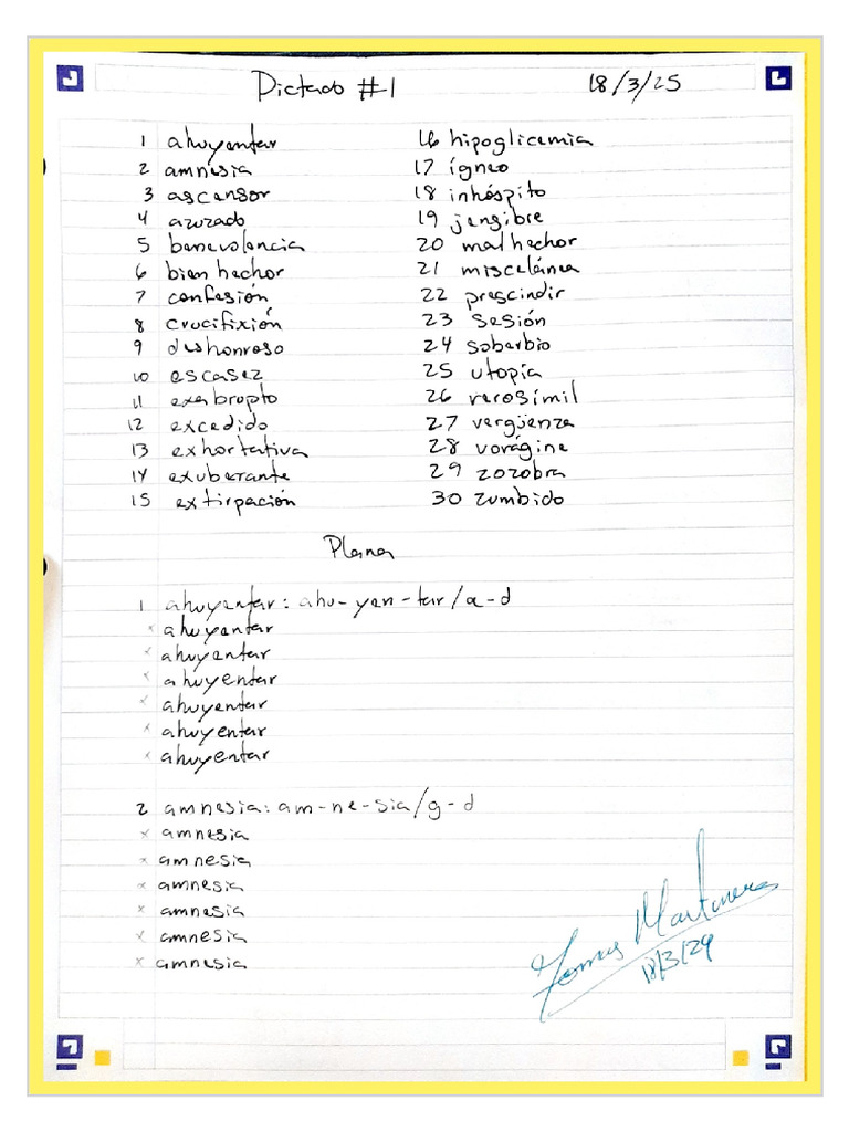 Español Dictado | PDF