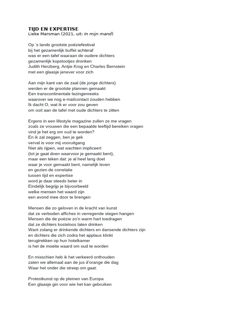 Gedicht Lieke Marsman | PDF