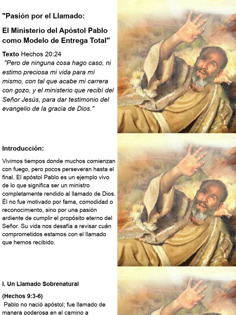 Llamado y Ministerio del Apóstol Pablo | PDF | Pablo el apóstol ...