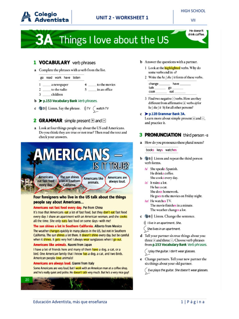 Eda 2- Worksheet 1 4th 5th | PDF