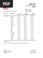 Mindray CBC-3D Hematology Control Values | PDF