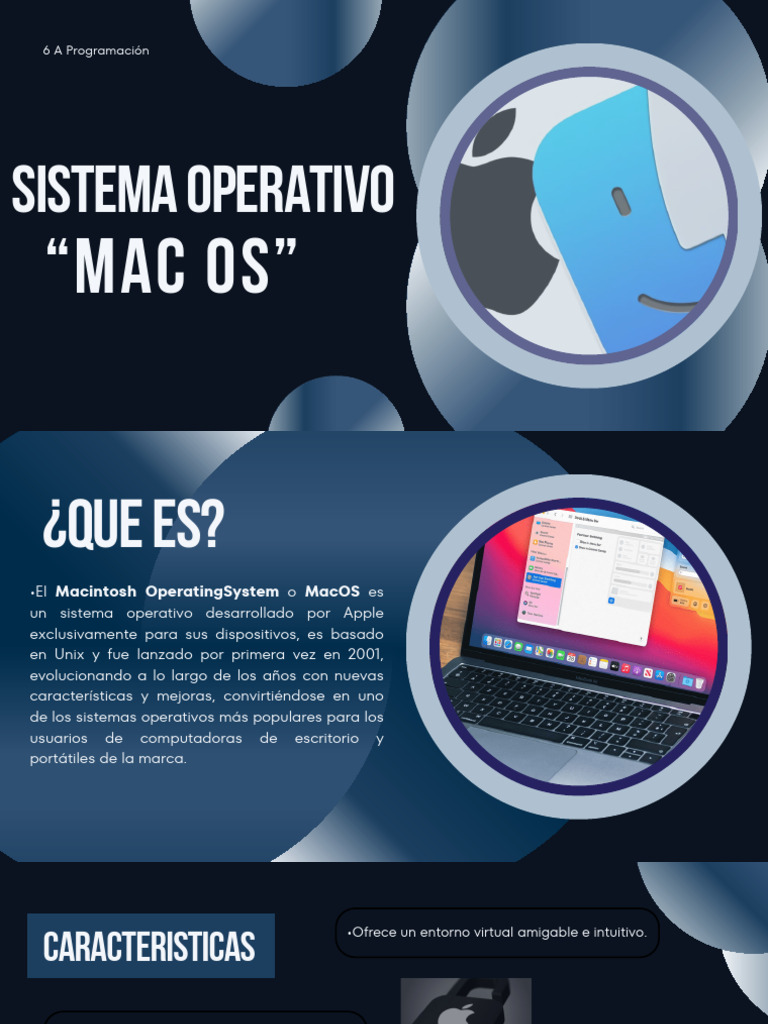 Características Clave de macOS | PDF | Mac OS | Interfaces gráficas de ...