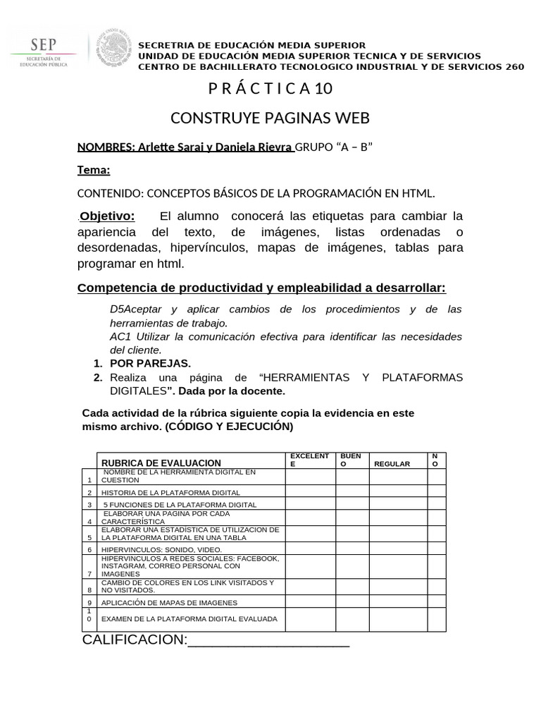 Examen | PDF | Hipervínculo | HTML
