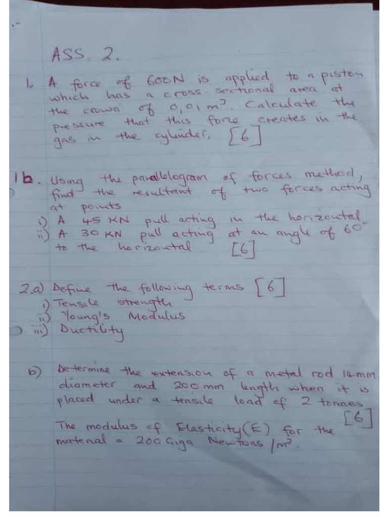 Engineering Science Assignment 1 and 2 | PDF