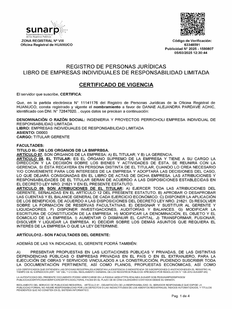 Vigencia de Poder | PDF