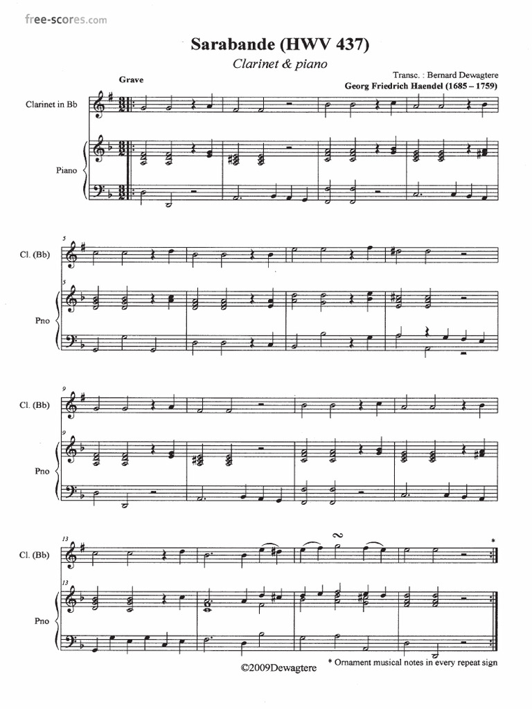 Haendel - Sarabanda | PDF