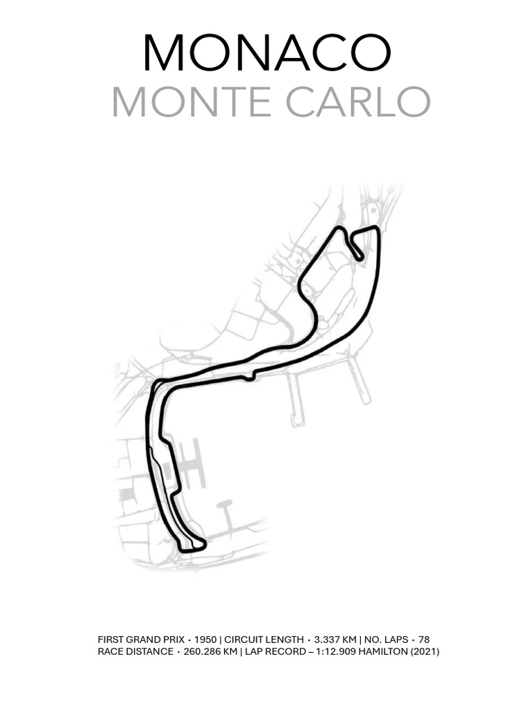 Monaco F1 Race Track | PDF