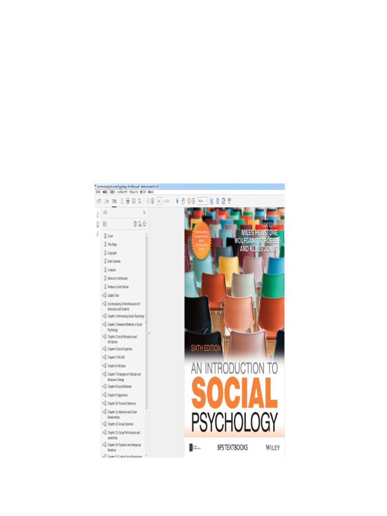 (eBook PDF) An Introduction To Social Psychology, 6th Edition pdf ...