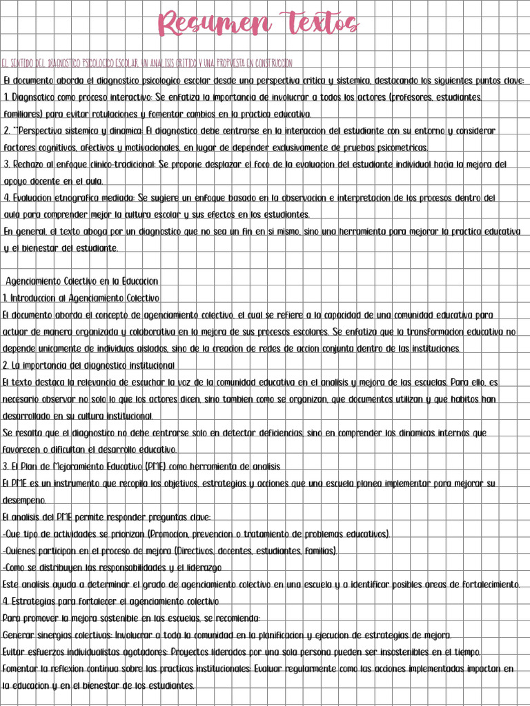 Resumen Textos Educa - 250401 - 205227 | PDF