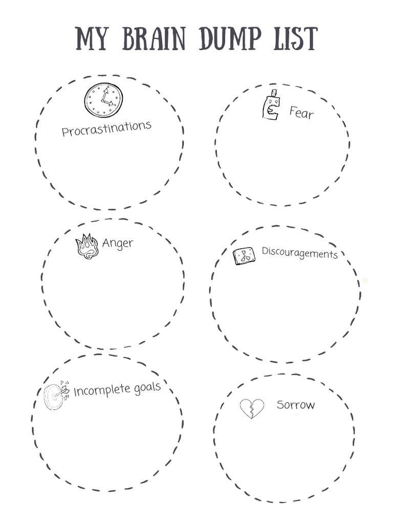Free Printable Brain Dump Template | PDF