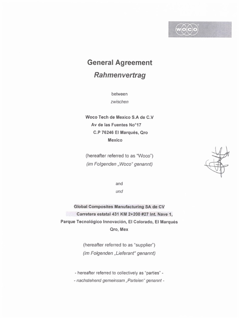 General Agreements | PDF