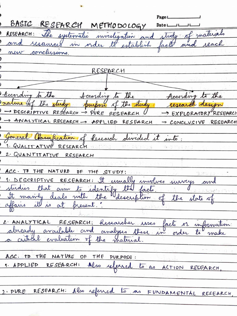 Research Methodology - 1 | PDF