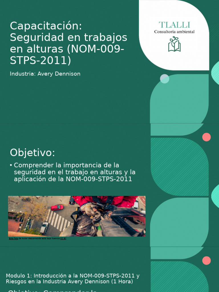 Nom-009-Stps Capacitación | PDF | Andamio | Riesgo