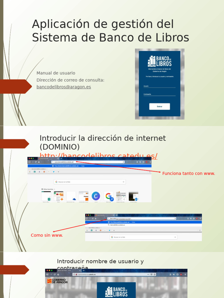 Tutorial Centros Educativos Aplicacion Banco de Libros | PDF ...