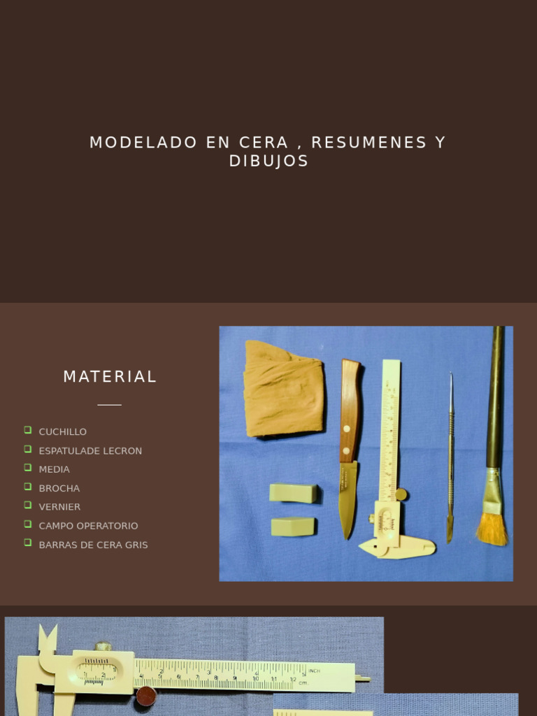 Modelado en Cera Dental: Guía y Materiales | PDF