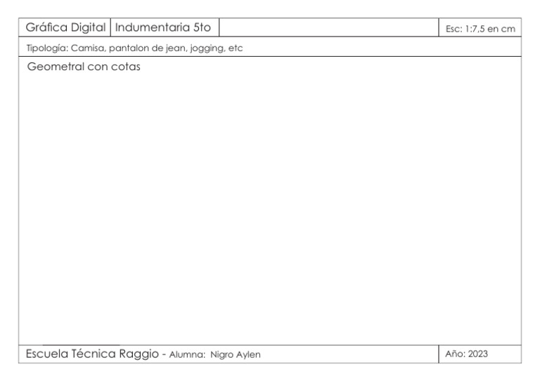 Geometral de Jogging y Ropa Técnica | PDF