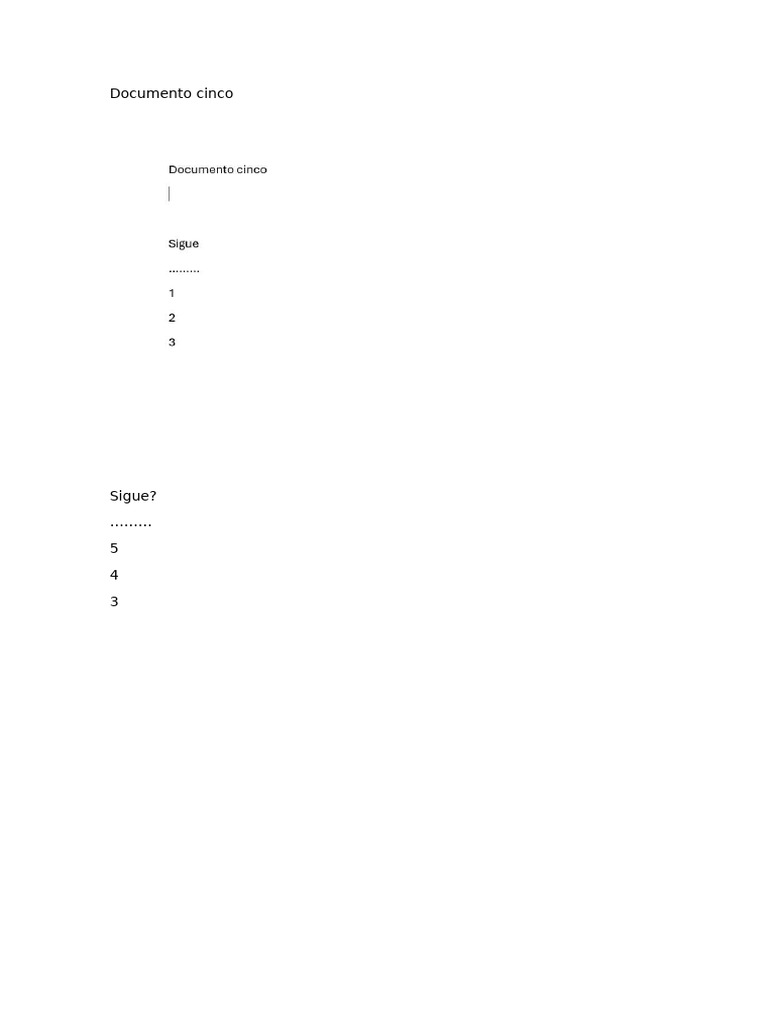 Cinco Documento | PDF