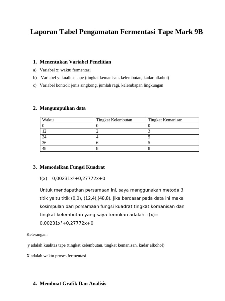 Laporan Pengamatan-Mark | PDF