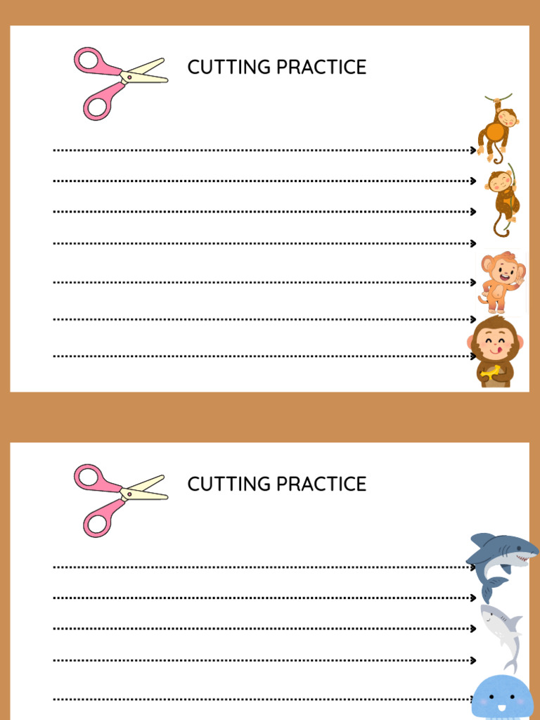 CUTTING AND TRACING PRACTICE | PDF
