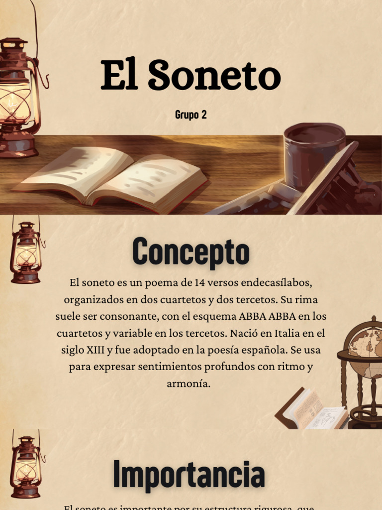 Estructura y Significado del Soneto | PDF | Sonetos | Metro (poesía)